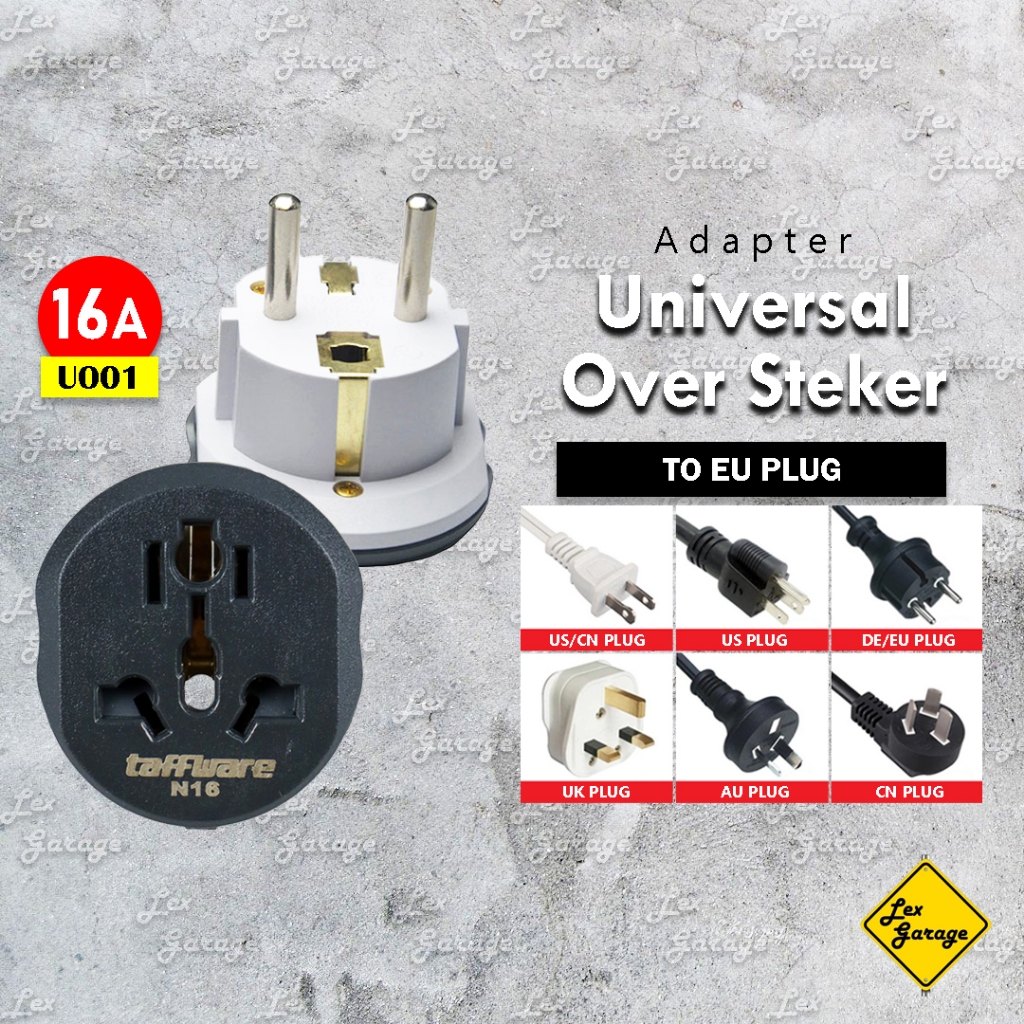 Jual Over Steker Universal Colokan Kaki 3 Gepeng Travel Adaptor Adapter | Shopee Indonesia