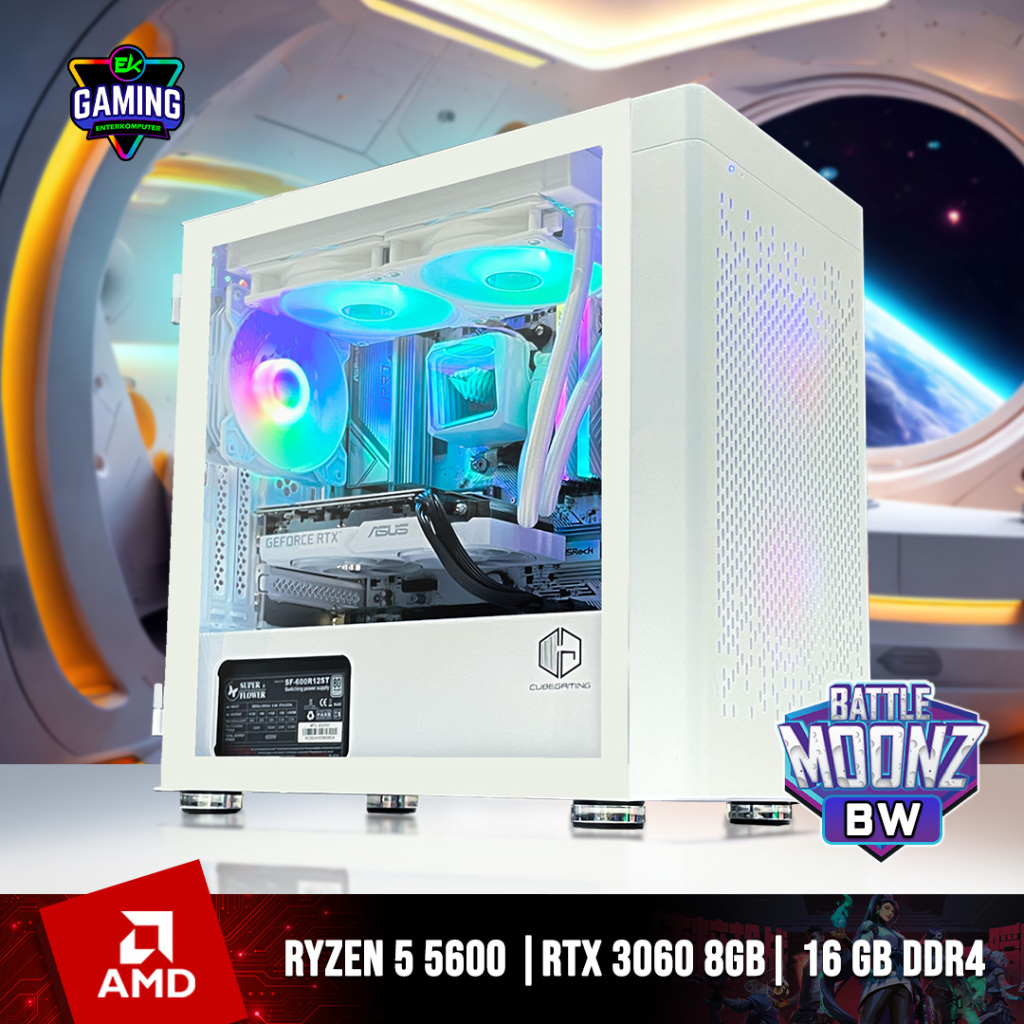 Jual PC Rakitan EK Gaming BattleMoonz BW - AMD Ryzen 5 5600 - RTX 3060 ...