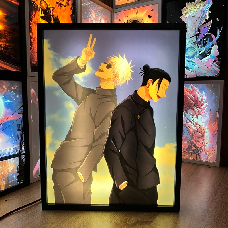 Jual Gojo Satoru Light Box Painting Desain Anime Jujutsu Kaisen ...