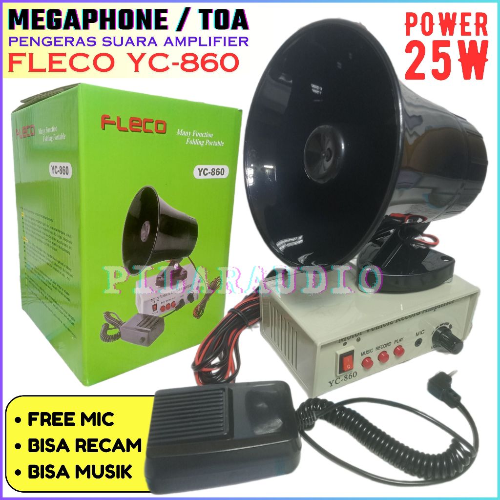 Jual Toa Fleco YC 860 megaphone alat perekam suara record amplifier ...