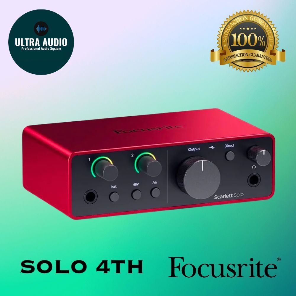 Jual Focusrite Scarlett Solo Gen 4 USB Audio Interface w/ Air Mode ...
