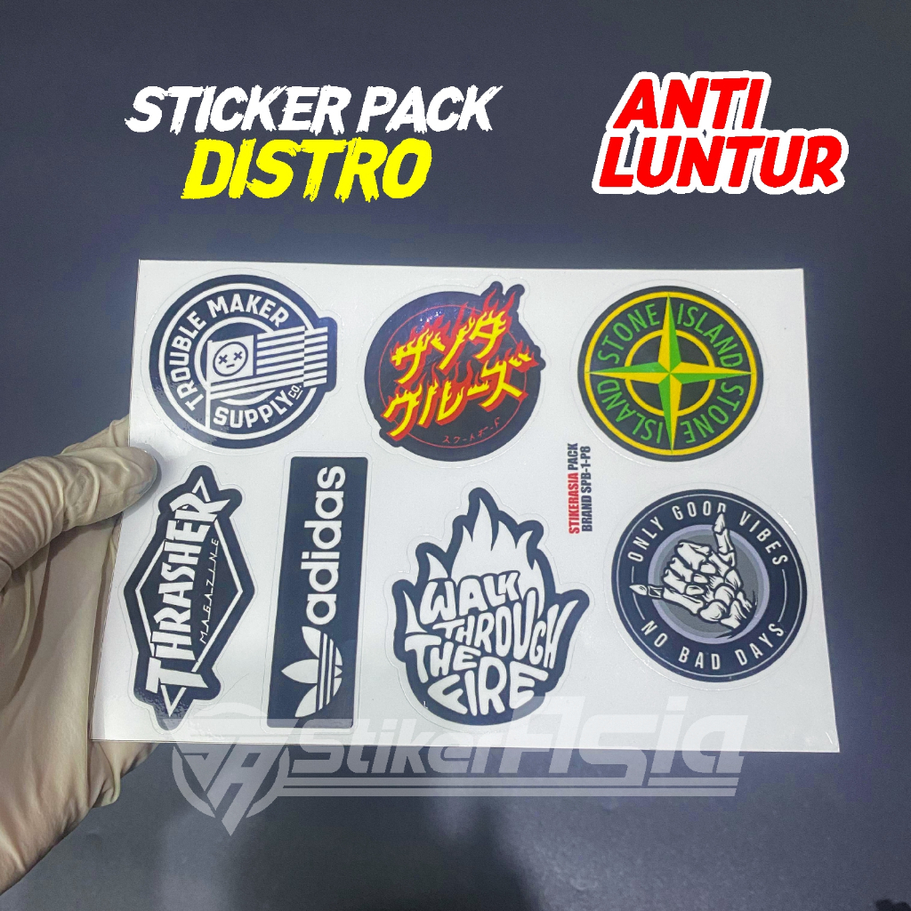 Jual STIKER PACK BRAND SPB-1-P8 STICKERASIA Sticker Label Sticker ...