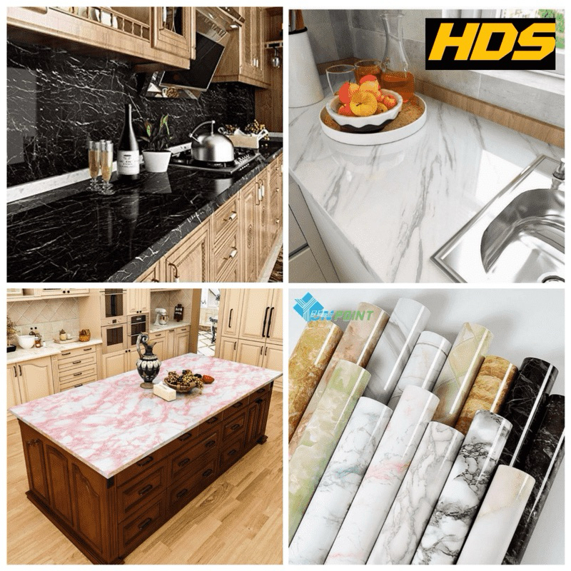 Jual Wallpaper/Sticker Dapur Meja Dinding Lemari Anti Minyak , Air dan ...