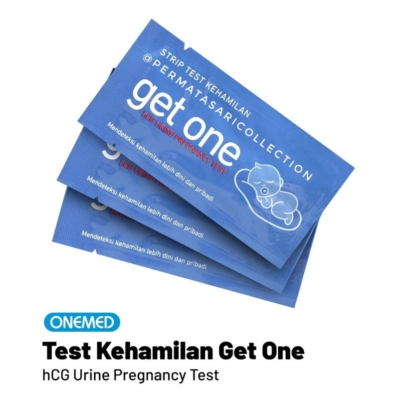 Jual Get One Hamil Test Pack OneMed / HCG Urine Strip Pregnancy Test ...