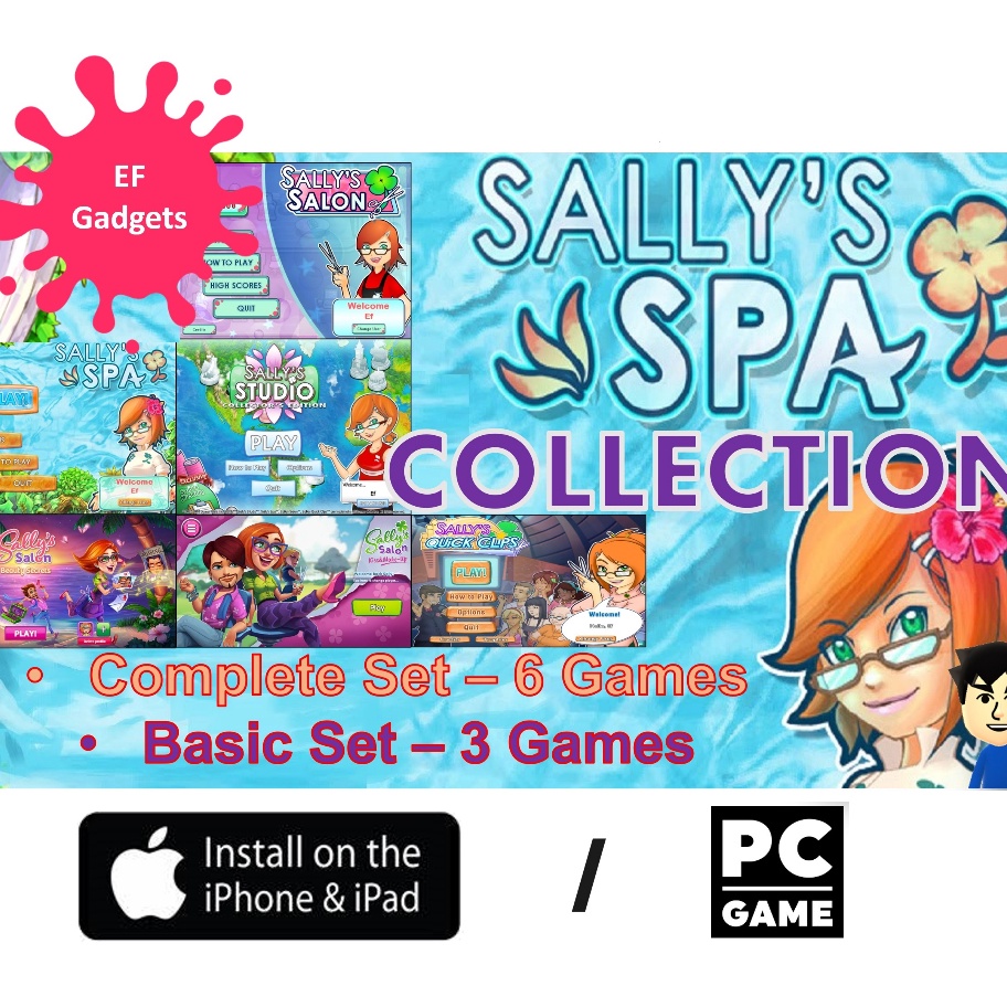 Jual Sally Spa Sally Salon Sally Studio Game iPad iPhone PC Complete Collection Old PC Games ...