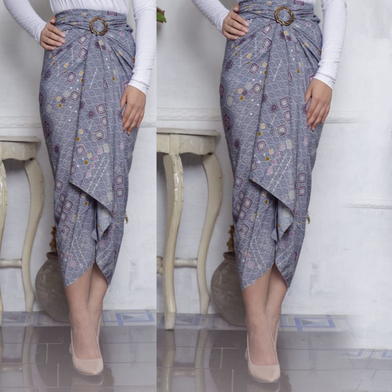 Jual Rok Lilit Batik Modern | Rok Lilit Batik Warna Pastel | Rok ...