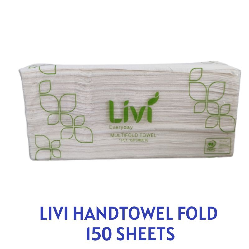 Jual Tissue Livi Everyday Handtowel Fold 150 sheets / Tisu Livi / Tissu ...