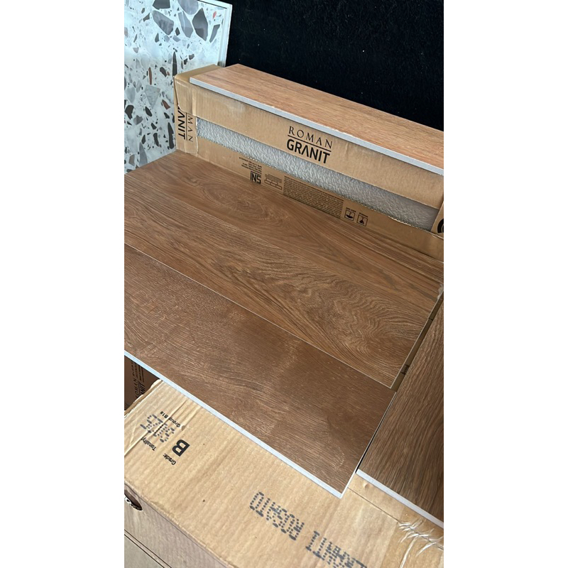 Jual Roman Granit dMernati Rosato 60x15/lantai kayu/Roman Granit ...