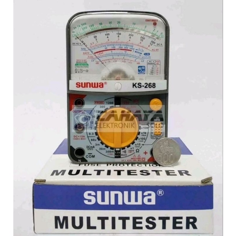 Jual Multitester Multimeter Analog Sunwa KS 268 278 238 Buzzer | Shopee ...