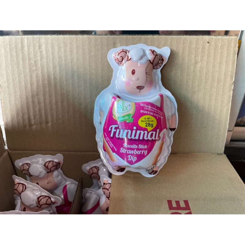Jual Denex Funimal snack colek biskuit stick dip 28gram 28g biskuit ...
