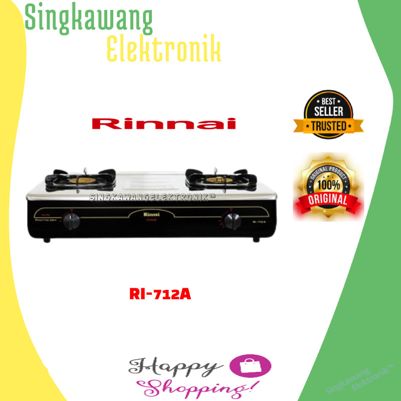 Jual Kompor Gas 2 Tungku RINNAI RI-712A | Shopee Indonesia