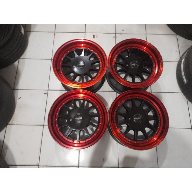 Jual Velg Bekas Racing HARTGE R15 Hole 4X100/114,3 Buat Mobil Jazz, Yaris, Vios, City, Etios ...