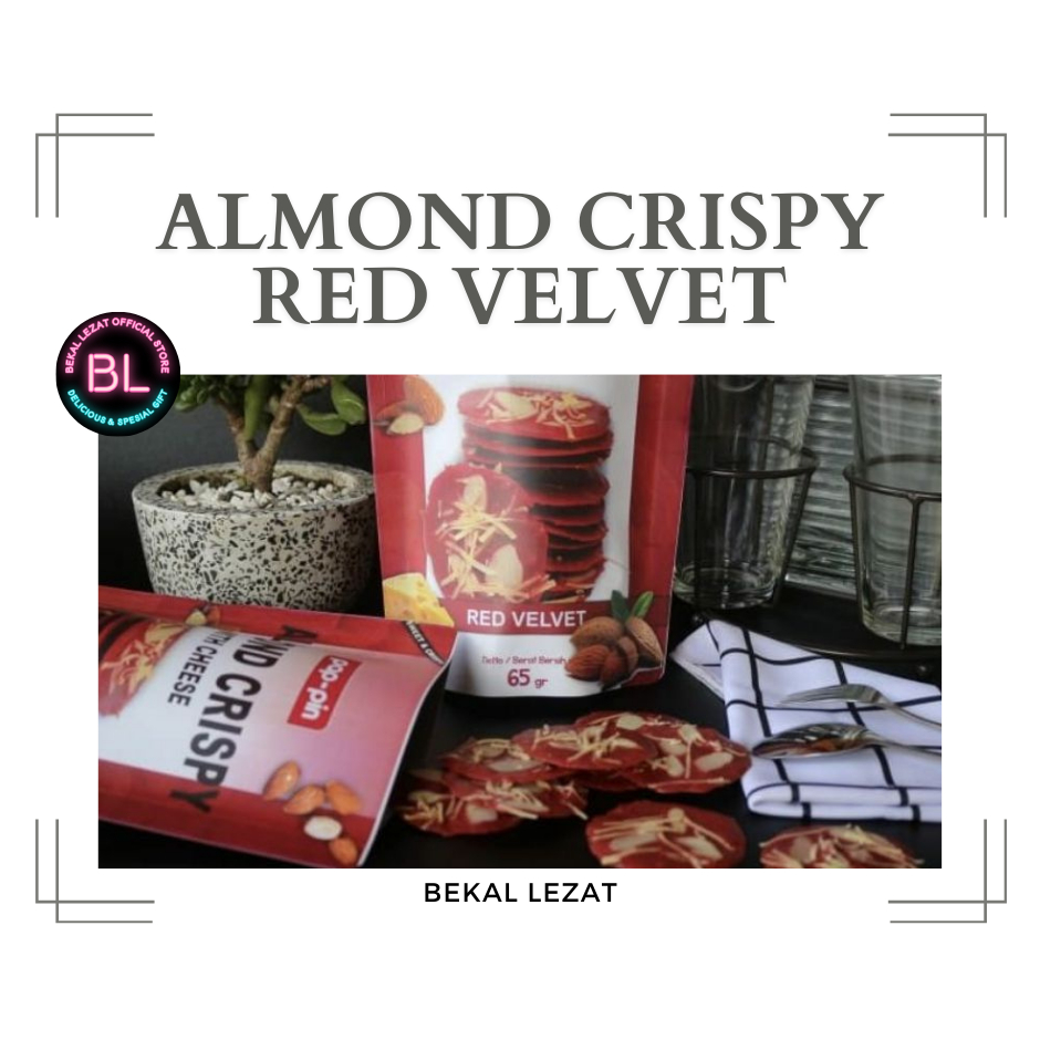 Jual ALMOND CRISPY CHEESE RED VELVET OLEH OLEH MALANG SNACK CEMULAN ...