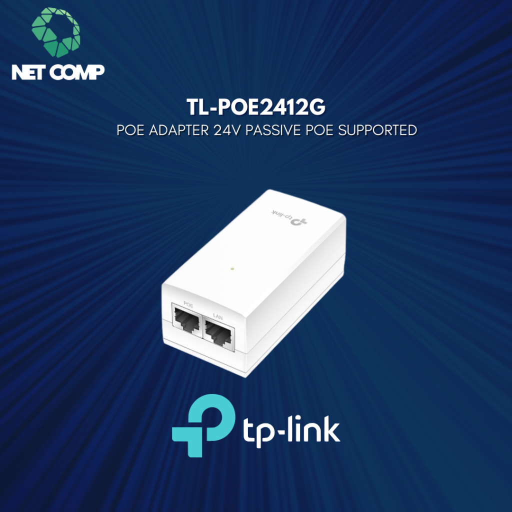 Jual TP-LINK TL-POE2412G Gigabit 24VDC Passive PoE Adapter TPLINK ...