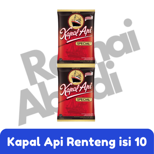 Jual KOPI KAPAL API SPECIAL RENTENGAN ISI 10 SACHET | 10 X 30GR ...
