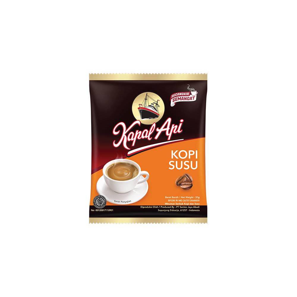 Jual KOPI KAPAL API KOPI SUSU RENTENGAN ISI 10 SACHET | Shopee Indonesia