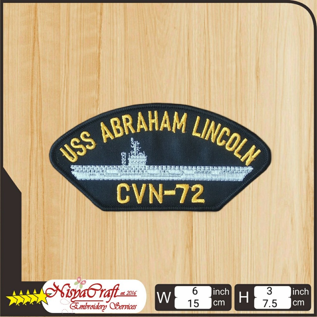 Jual NCEP0102-0542 US NAVY USS ABRAHAM LINCOLN CVN-72 | CAPS | Patch ...