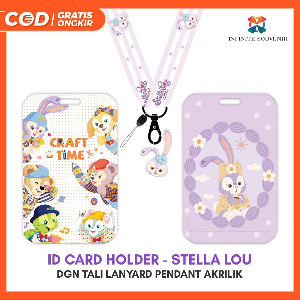 Jual [N003] STELLA LOU / Name Tag ID Card Holder STELLA LOU / DUFFY ...