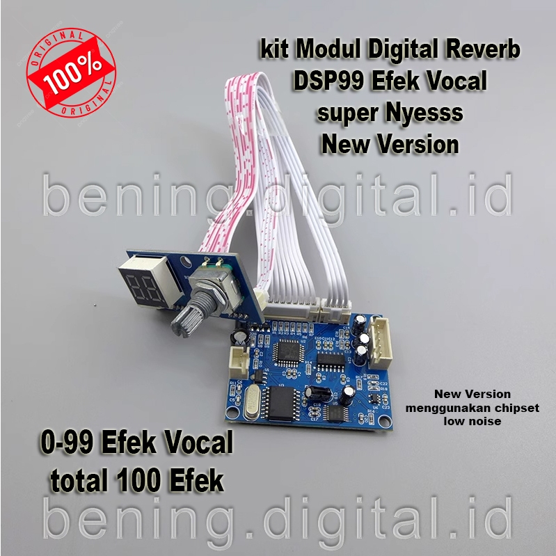 Jual Kit Modul Digital Effect Reverb 99 Efek vocal Nyess Program 99 DSP ...