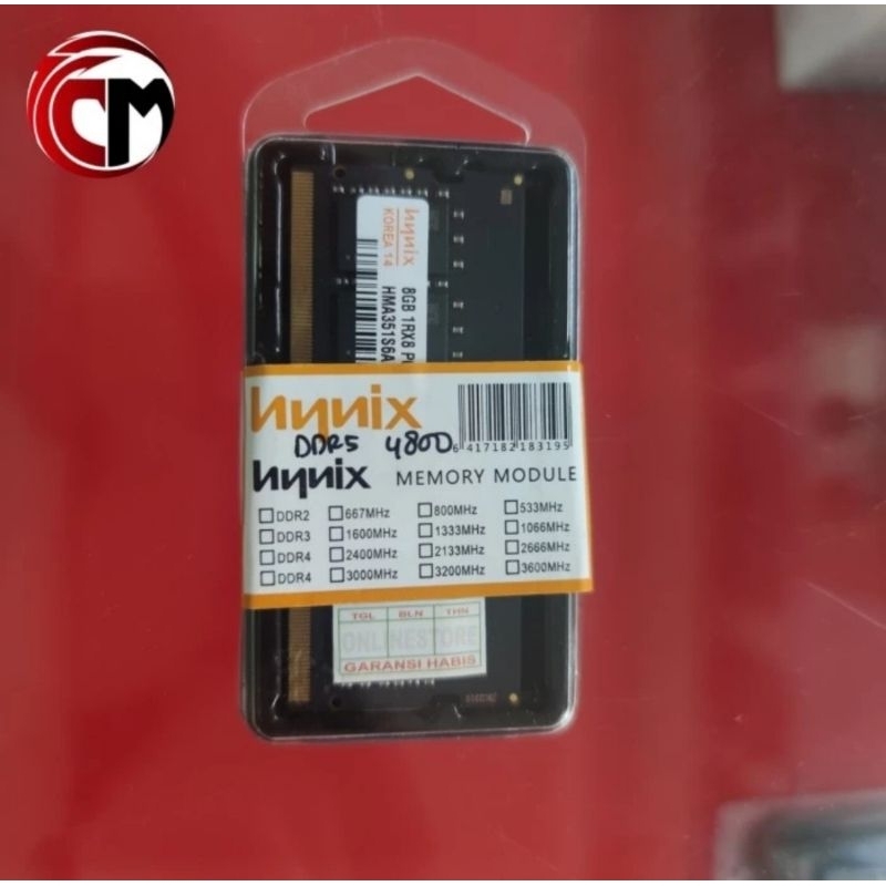 Jual Hynix Sodimm DDR5 4800 8GB PC38400 | Shopee Indonesia