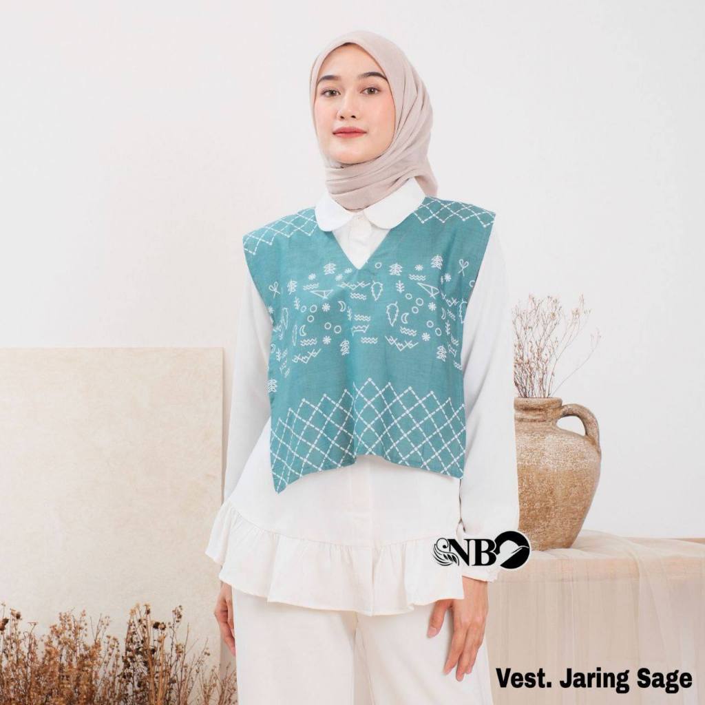 Jual PROMO Vest Batik Termurah All Size Vest Rompi Batik Viral Vest ...