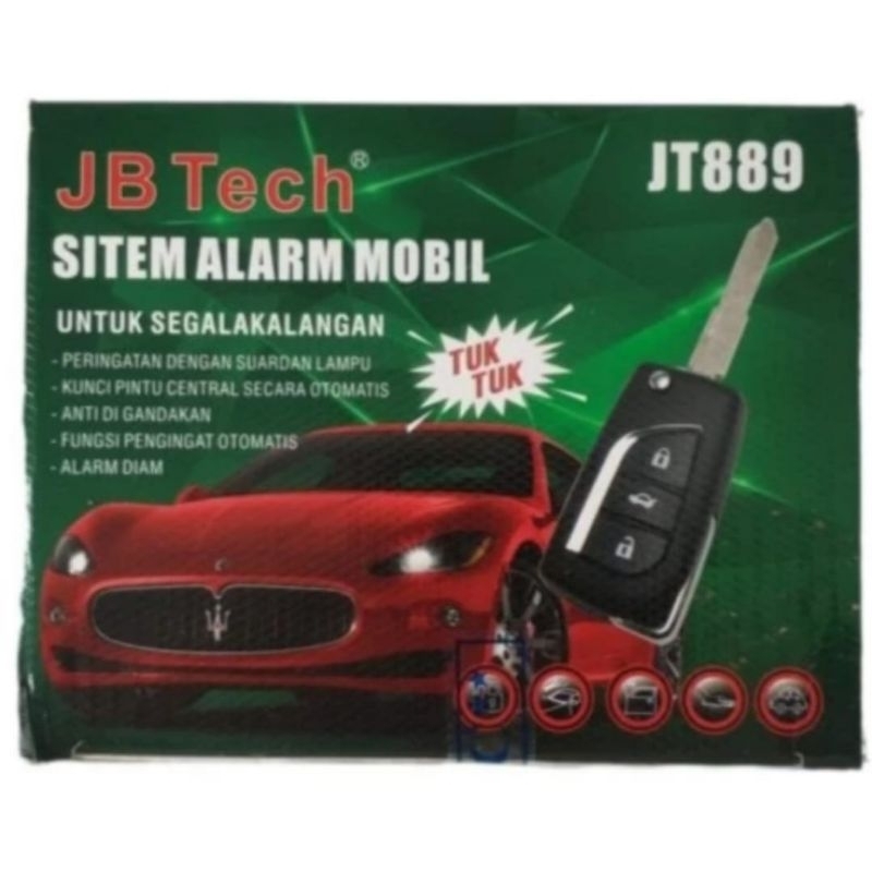 Jual Alarm mobil jb tech jt889 model kunci innova reborn tuk-tuk ...