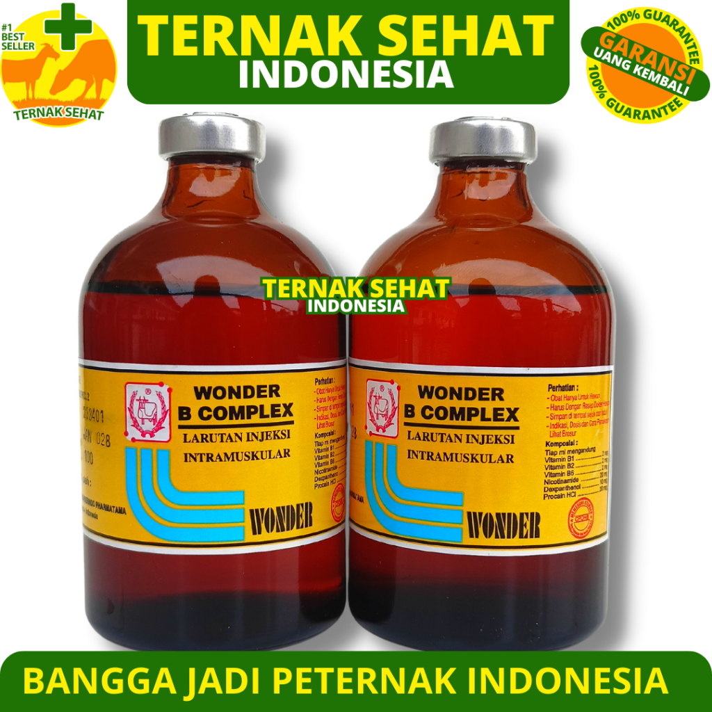 Jual WONDER B COMPLEX 100 ML - Vitamin B Komplek Hewan - Vit B Kompleks ...