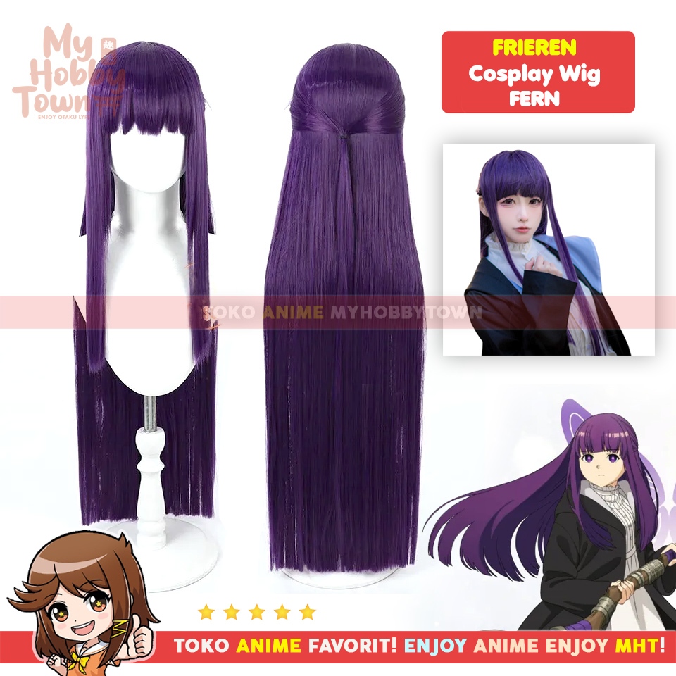 Jual Wig Cosplay Fern Anime Sousou no Frieren Rambut Palsu | Shopee ...