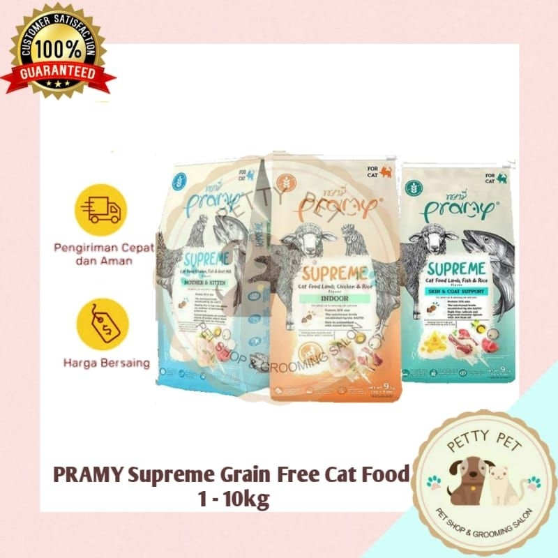 Jual Makanan Kucing Pramy Supreme Cat Food 9kg isi 9pcs/ Cat Food ...