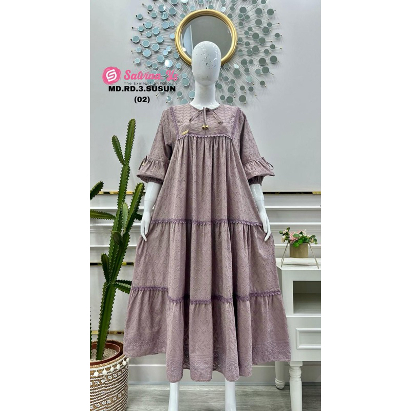 Jual SALVINA Ys midi katun renda tanpa bolong KIRANA (furing) | Shopee ...