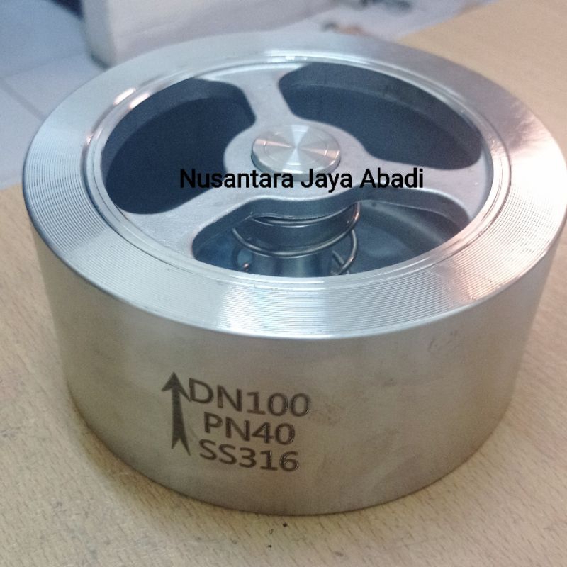 Jual Disco Check Valve DCV Stainless 316 PN 40 4 " inchi DN 100 Wafer ...
