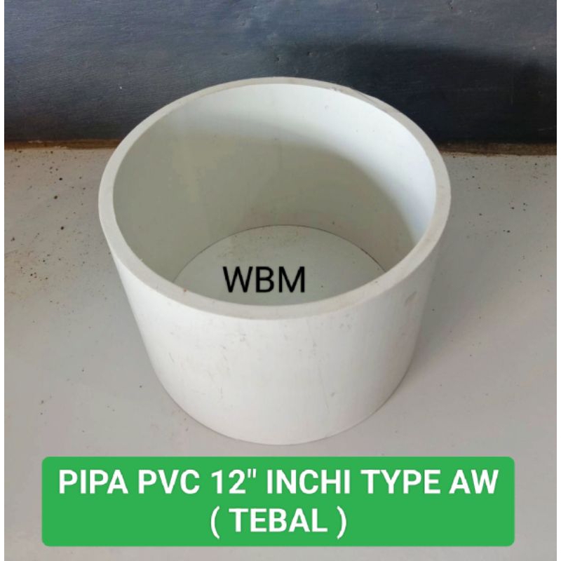 Jual Pipa pvc paralon 12 inchi type AW panjang 50 cm | Shopee Indonesia