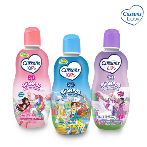 Jual CUSSONS Kids 2in1 Shampoo & Conditioner 180ml | Shopee Indonesia
