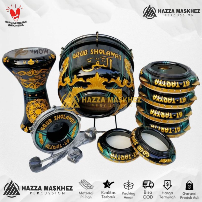 Jual PROMO Alat Hadroh Jepara Full Set Motif Ukiran Costum KUALITAS ...