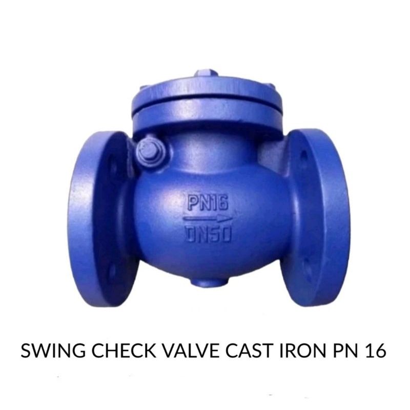 Jual Swing check valve 2 1/2" inch cast iron pn 16 DN 65 | Shopee Indonesia