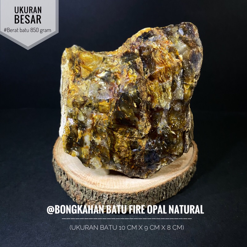 Jual Bongkahan Batu Fire Opal Natural L11 atau Batu Crystal Opal atau ...
