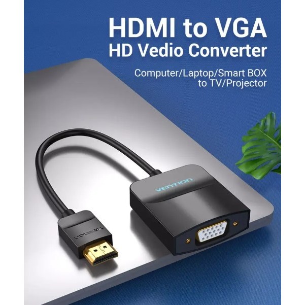 Jual Vention hdmi to vga / Converter HDMI MALE ke VGA FEMALE Adapter ...