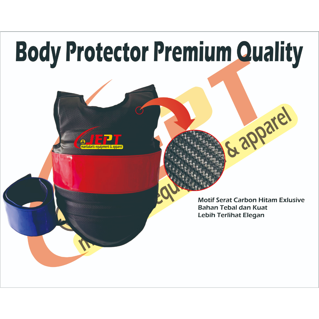 Jual Body Protector Pencak Silat Premium Dua Sudut ukuran XXS - M I ...