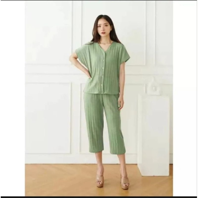 Jual Estela OneSet Knit Stelan Wanita Korean Style Fit To L-XL | Shopee ...