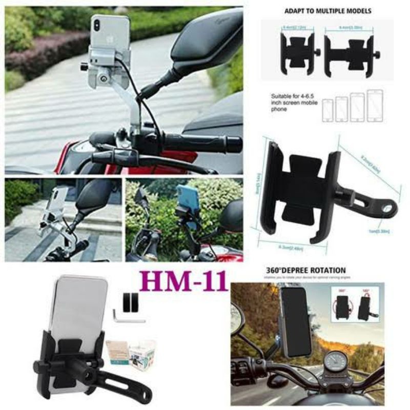 Jual PHONE HOLDER MOTOR/Holder HP Motor Besi di Spion Motor | Shopee ...
