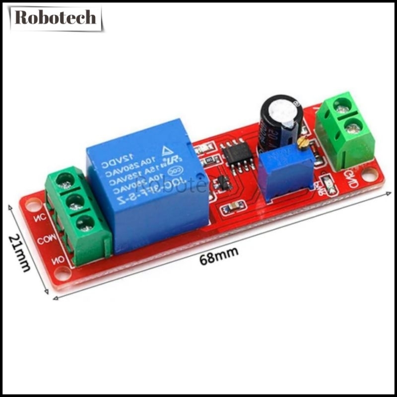 Jual NE555 Module Relay 12V Adjustable Switch Delay Timer Modul Relay ...