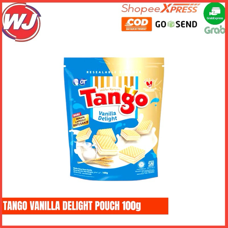 Jual TANGO POUCH VANILLA DELIGHT 100g | Shopee Indonesia