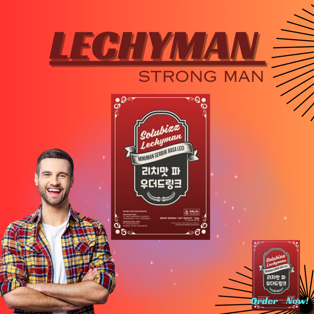 Jual Lechyman solubizz / lechy men / lechyman /lecimen | Shopee Indonesia
