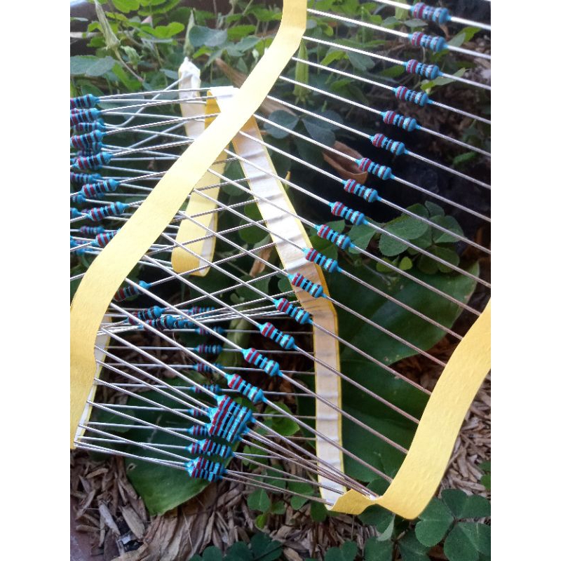 Jual resistor 2k2 1/4 wat 1% 100pc Taiwan kaki tembaga gemuk | Shopee ...