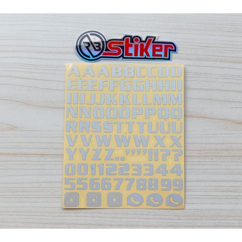Jual Stiker cutting Huruf ABJAD lengkap | Shopee Indonesia