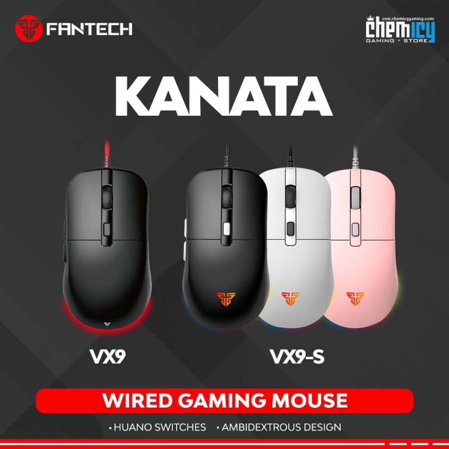 Jual Fantech Kanata VX9 / VX9S RGB Gaming Mouse | Shopee Indonesia