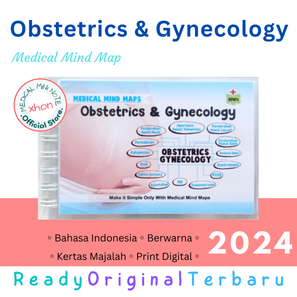 Jual ORIGINAL TERBARU Obstetric Gynecology Mind Map | MMN / Medical ...