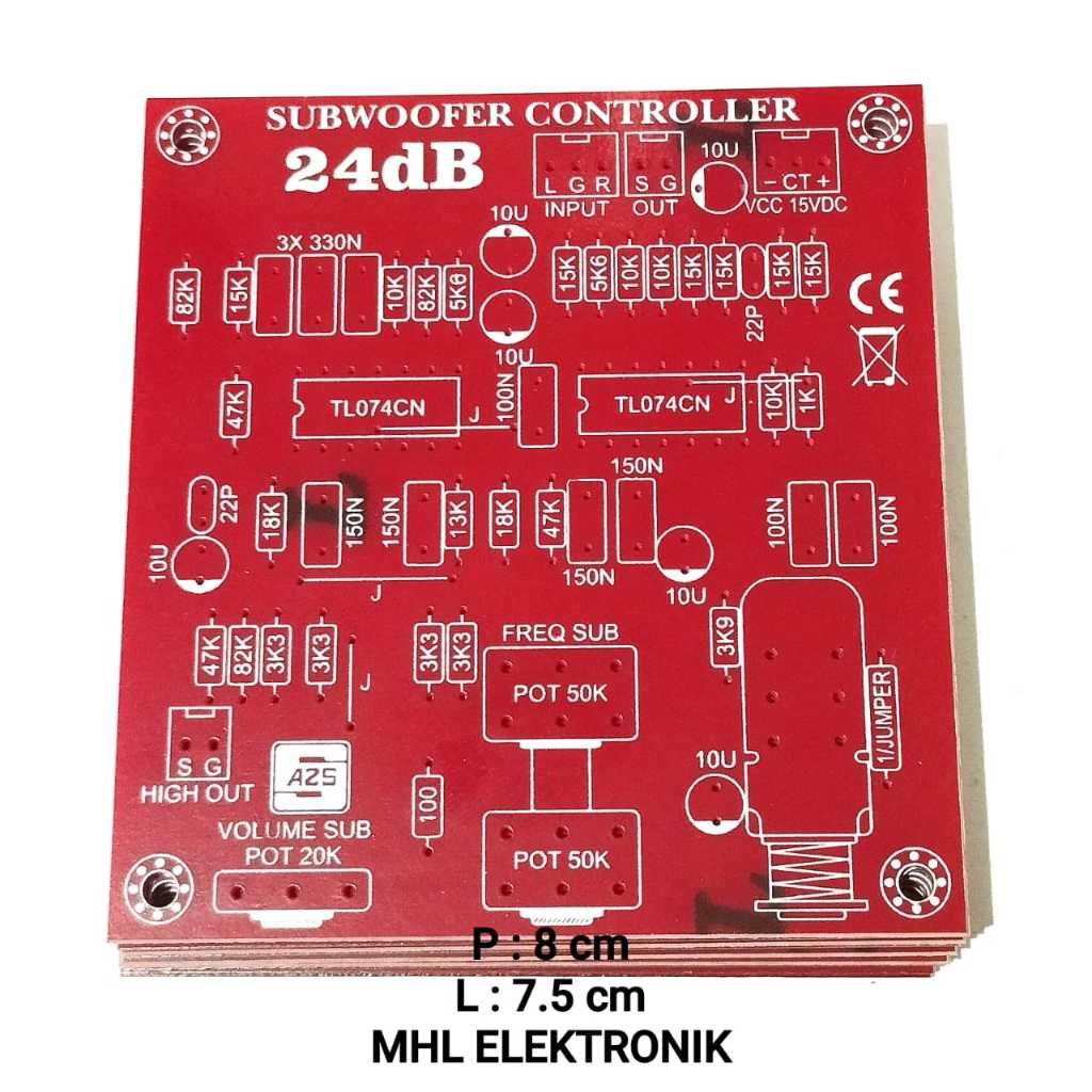 Jual PCB Subwoofer Controller 24dB | Shopee Indonesia