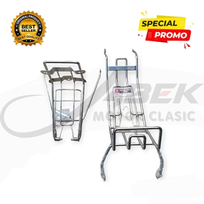 Jual RAK TENGAH MOTOR PRIMA STAR + RAK DEPAN BESI KROM TEBAL | Shopee ...