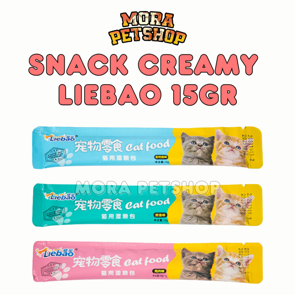 Jual Snack Creamy kucing Liebao All Variant 15GR | Shopee Indonesia